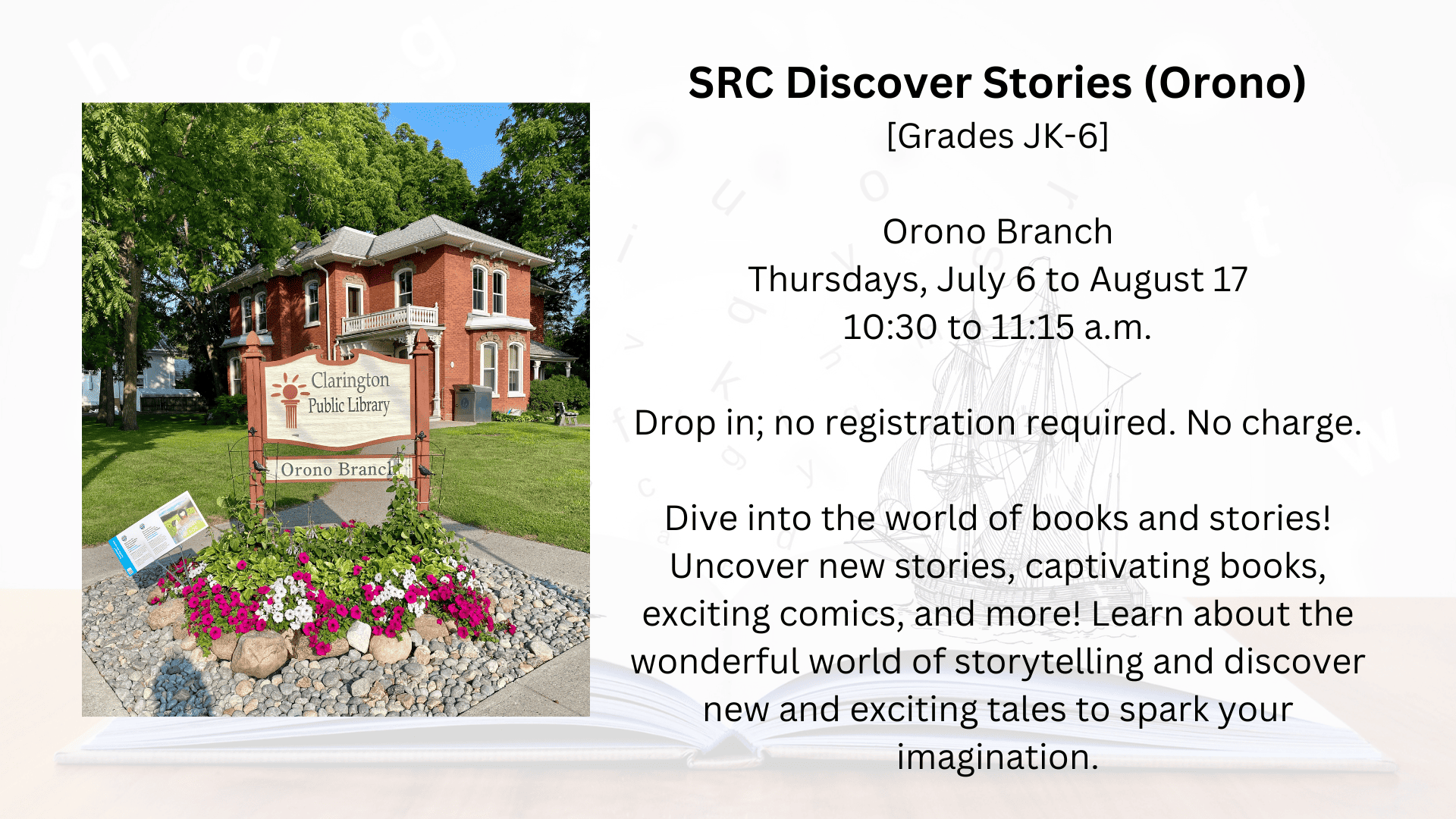 SRC Discover Stories at the Orono Library - Orono BIA