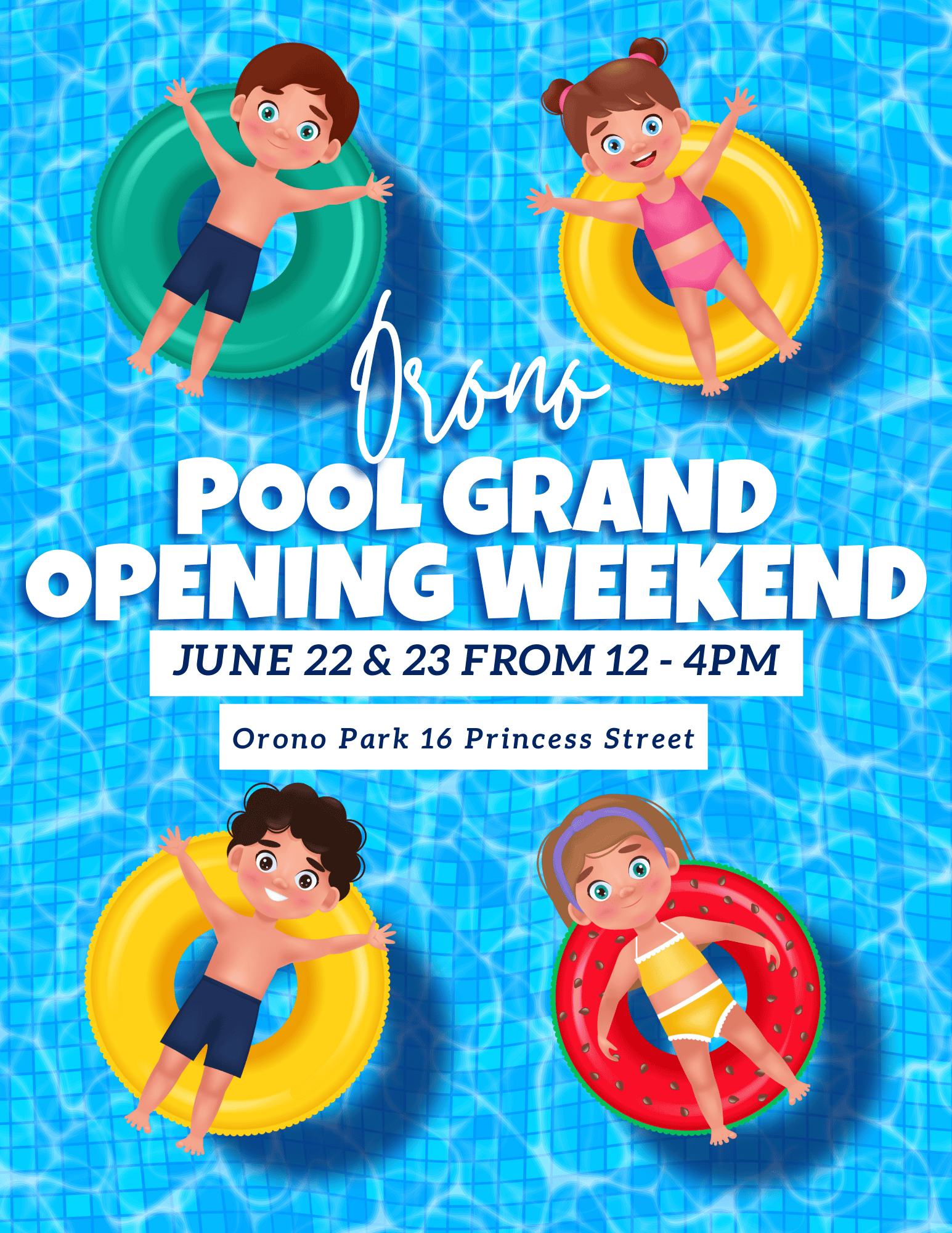 Orono Park Pool grand opening weekend on June 22 and 23 - Orono BIA