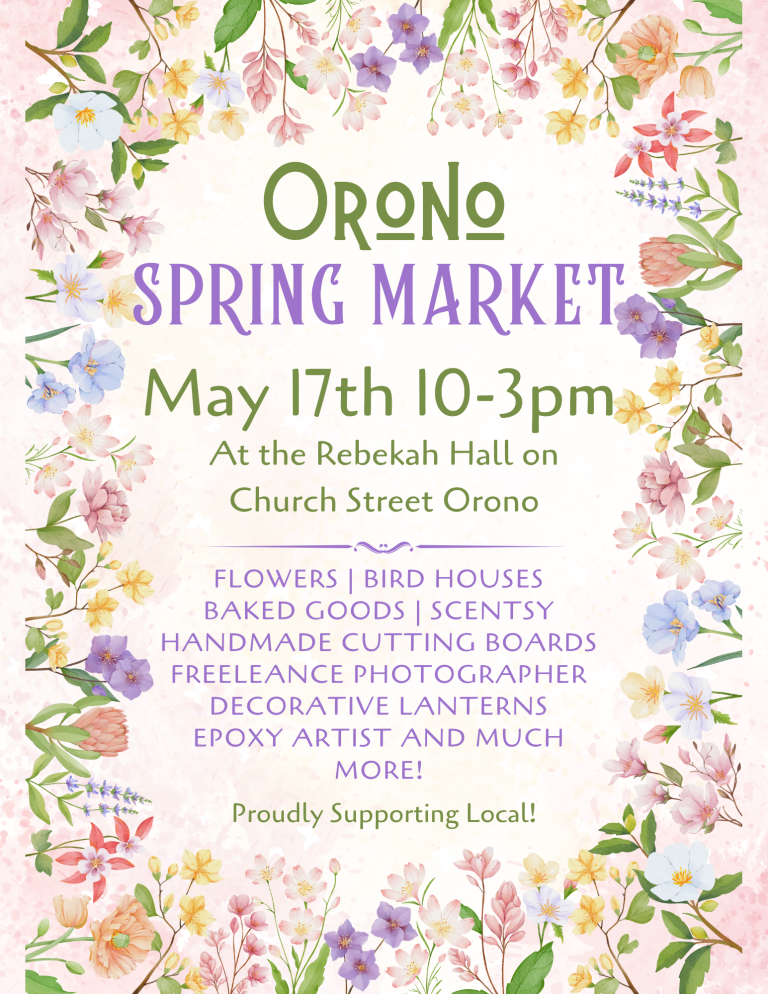 Join Us for the Orono Spring Market - Orono BIA