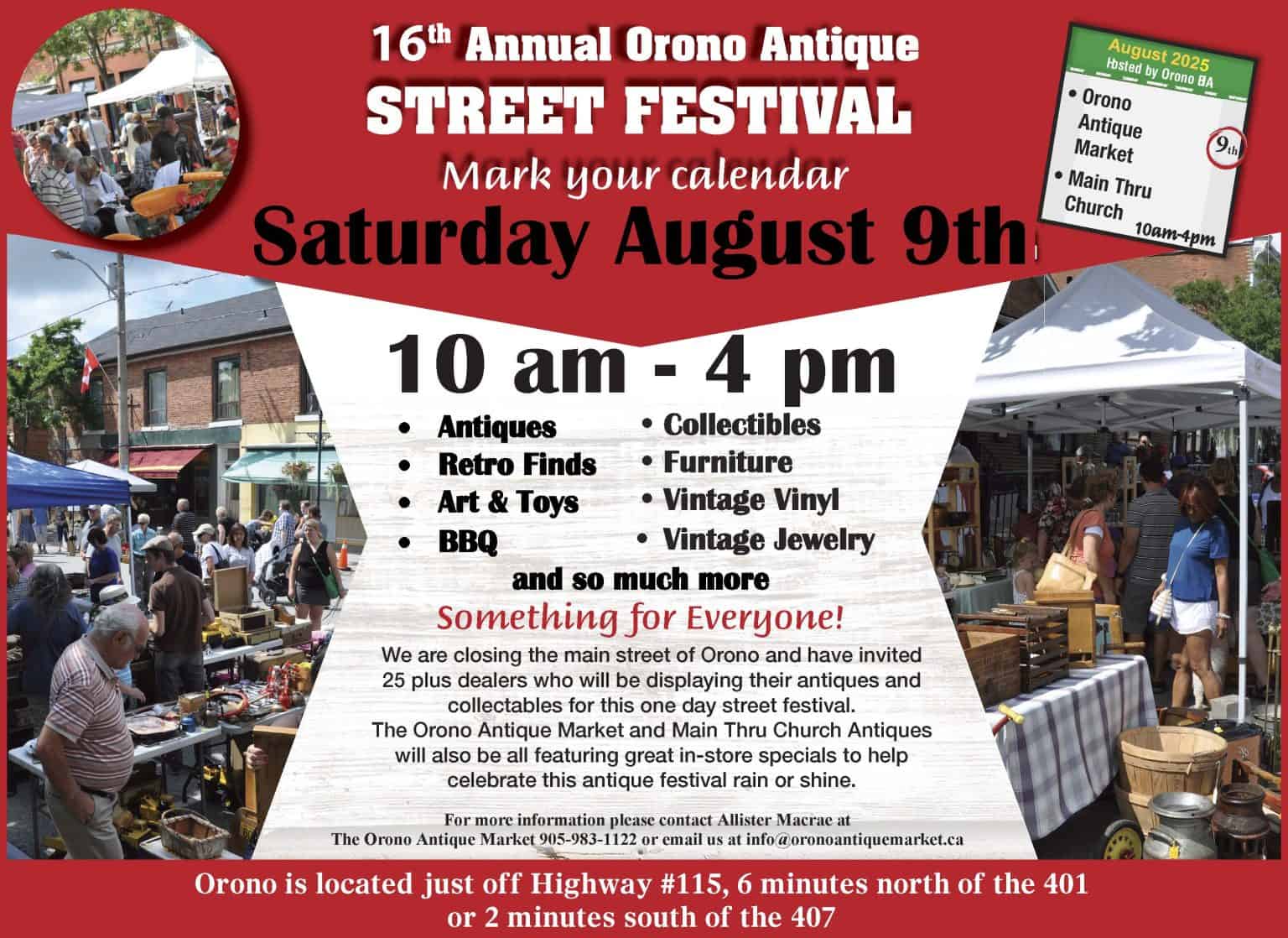16th Annual Orono Antique Street Festival - Orono BIA