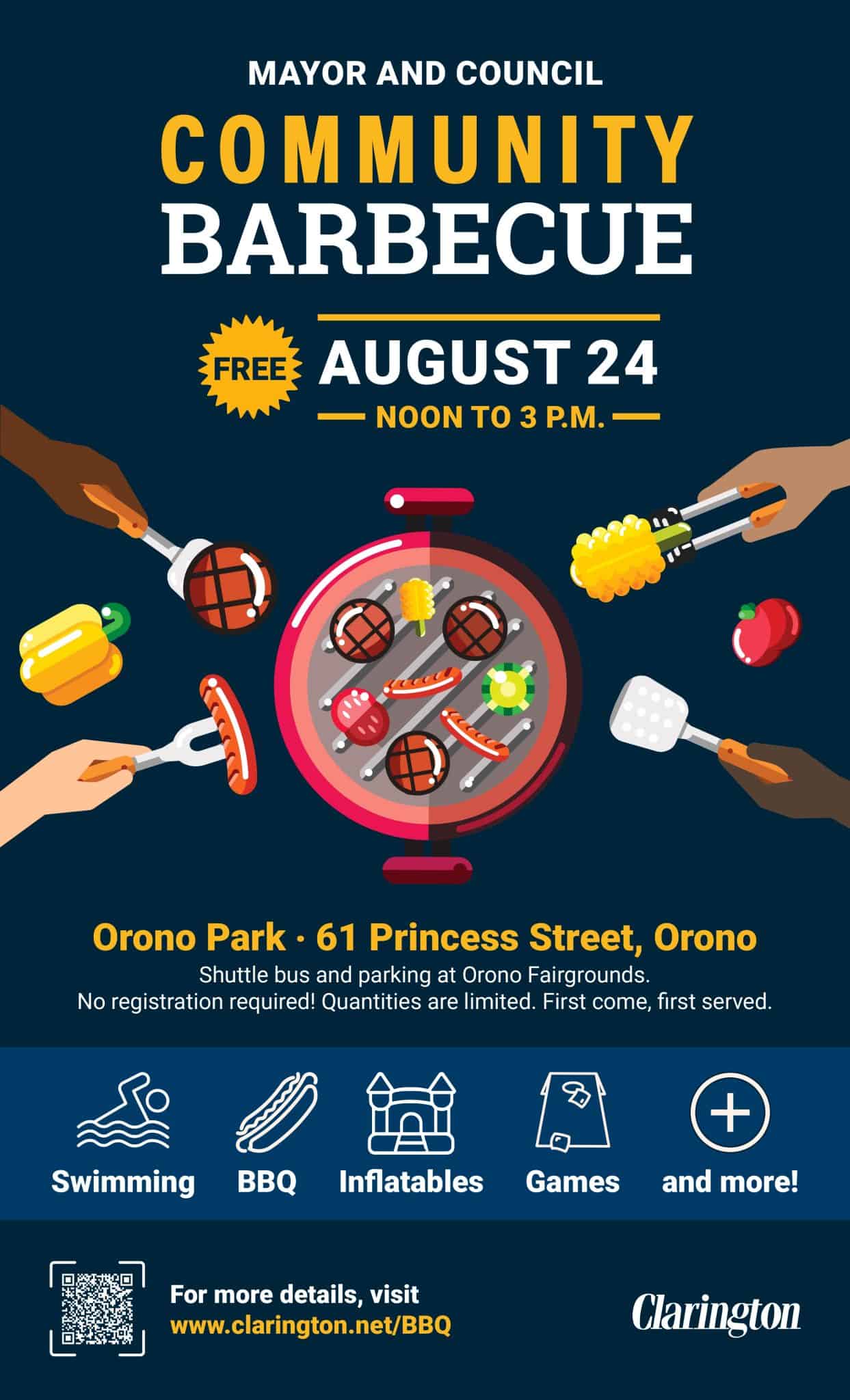 Mayor & Council Community BBQ @ Orono Park - Orono BIA