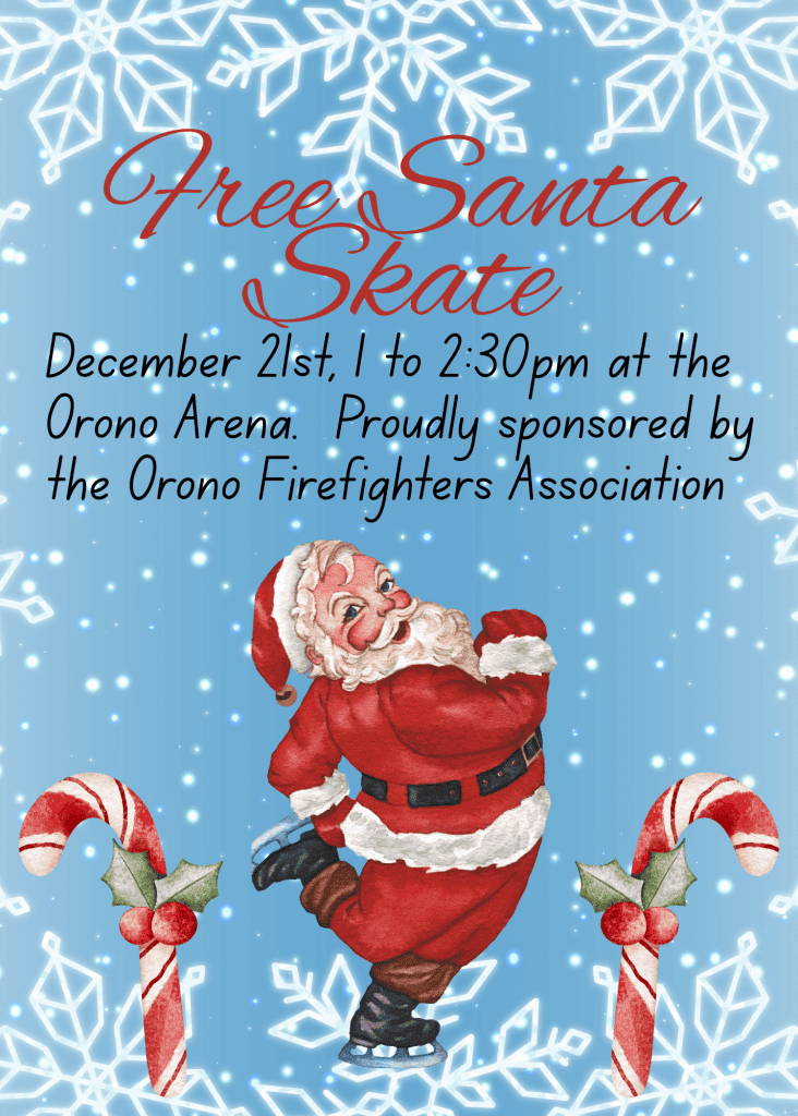 Free Santa Skate at the Orono Arena - Orono BIA